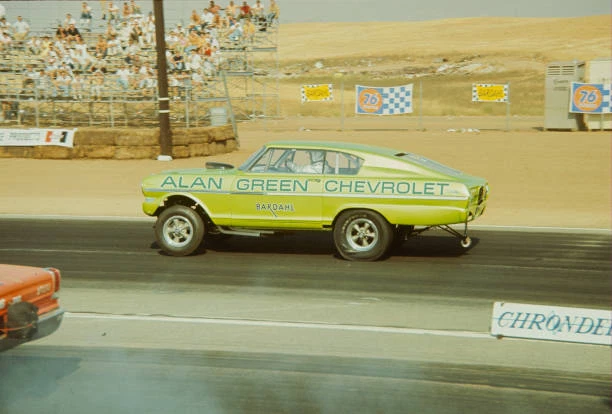 THE BILL THOMAS Chevrolet Ii Nova Drag Car 1966 Motor Racing Old Photo ...