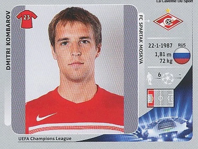 N°485 KOMBAROV # Russia Spartak Moskva Champions League 2013 Sticker ...