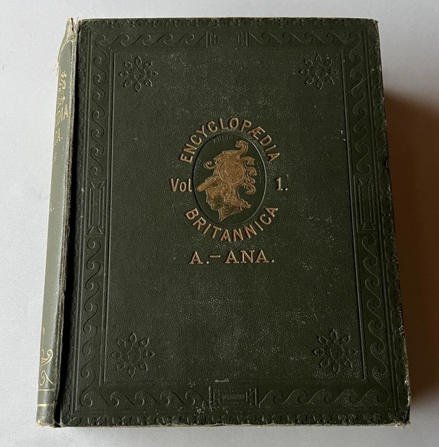 Encyclopedia Britannica 9th Edition Reprinted 1875 Hc Volume 1 A Ana 13000 Picclick Au