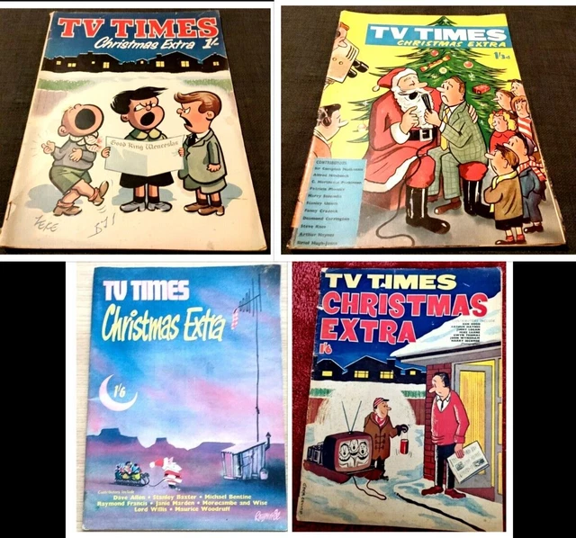 TV TIMES EXTRA Christmas Specials 1960+1962+1964+1966 Xmas Issues £79. ...