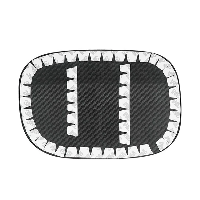 REAL CARBON FIBER Fuel Filler Gas Tank Cap Cover Trim For Kia Stinger ...