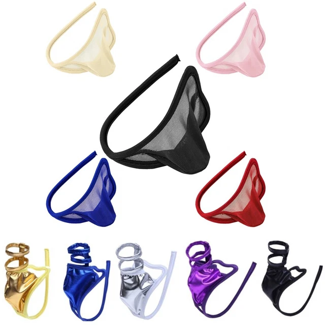 UK SEXY MENS C-String Bulge Pouch Thong Bikini Briefs Panties Lingerie ...