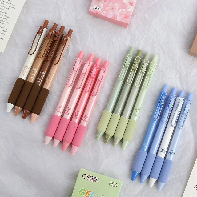 STATIONERY BLACK COLOR Ink Ballpoint Pen Neutral Pen Soft Bread Touch ...