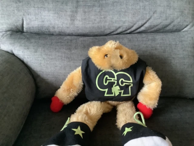 GORDON THE GOPHER Soft Toy Puppet Triang 1980s with top & Boots Squeak ...