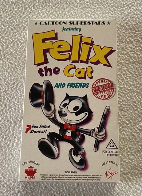 CARTOON SUPERSTARS FEATURING Felix the Cat & Friends Vintage VHS Tape ...