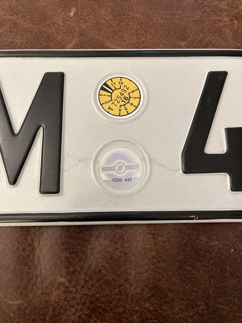 LITHUANIA LICENSE PLATE 🇱🇹 Eurostars INTACT Seals HZM 447 Lithuanian ...