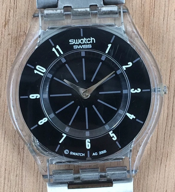2005 SWATCH SKIN WORKING 33.9mm AG FULL LINE SFK254 Vintage Watch Watch ...
