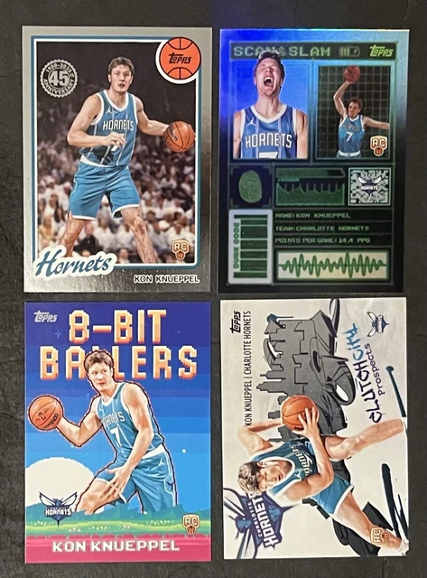 KON KNUEPPEL RC 2025-26 Topps Basketball Inserts Rookie Hornets Lot (4 ...