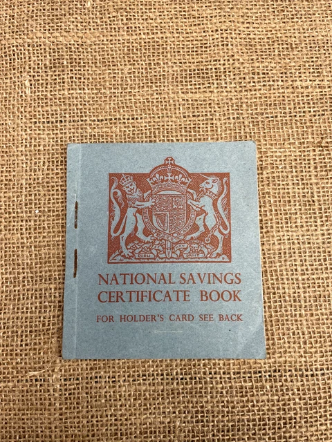 VINTAGE NATIONAL SAVINGS Certificate Stamp Book Bcb - Empty Unused £5. ...