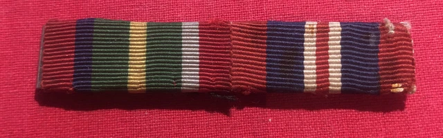 WW2 BRITISH MEDAL Ribbons Pacific Star & War Medal Army Military Bar (2 ...