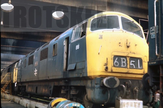 35MM SLIDE BR British Railways Diesel Loco Class 42 D818 Laira 1973 ...