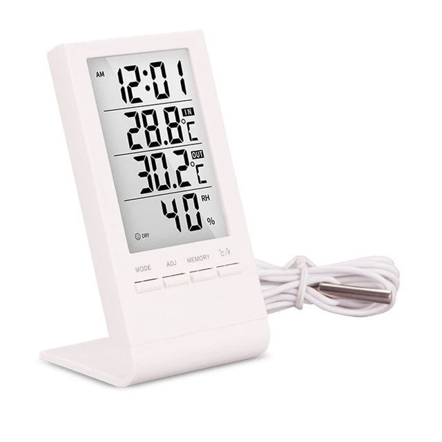TERMÓMETRO DIGITAL COMPACTO y fácil de usar higrómetro para todos los ...