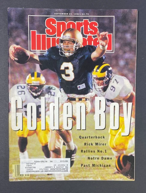 SPORT ILLUSTRATED - Sep 24 1990 - RICK MIRER / Notre Dame / College ...
