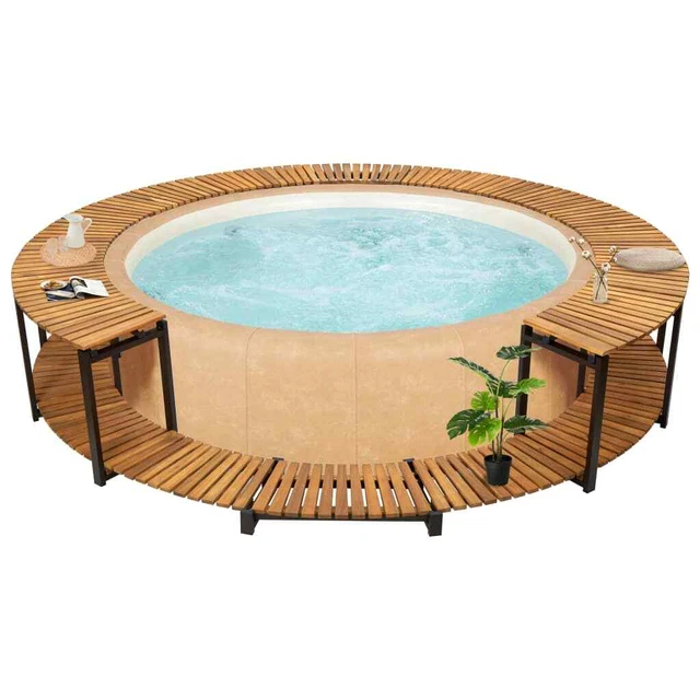 RUND WHIRLPOOL UMRANDUNG Poolumrandung Poolverkleidung Rahmen Jacuzzi ...