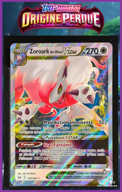CARTE POKÉMON ZOROARK de Hisui VStar 147/196 EB11 Origine Perdue Epee Bouclier EUR 5,29 ...