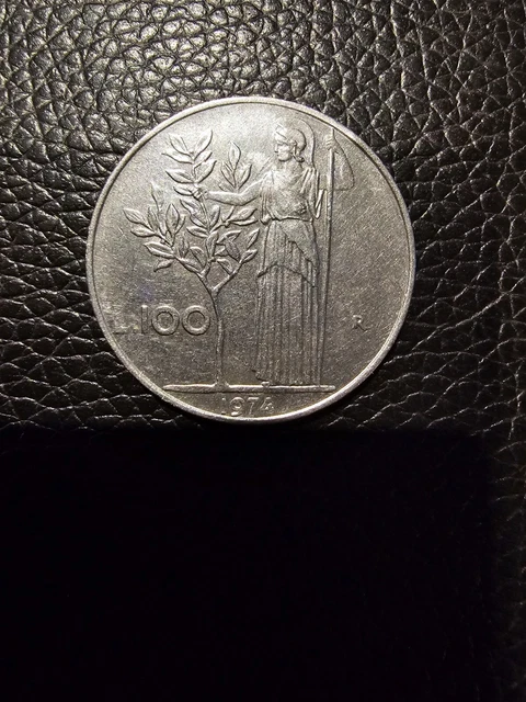 RARE 1974 REPVBBLICA Italiana coin L.100 Italy Italian 100 Lire £0.99 ...