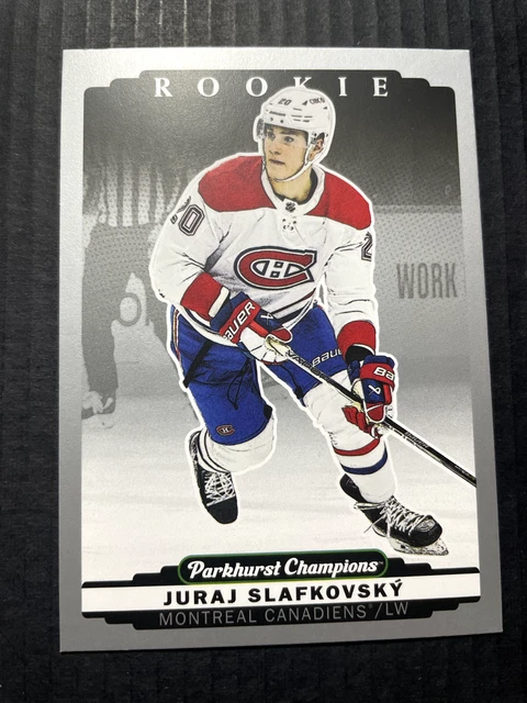 2022-23 PARKHURST CHAMPIONS Juraj Slafkovsky Montreal Canadiens SILVER SP RC EUR 9,89 - PicClick IT