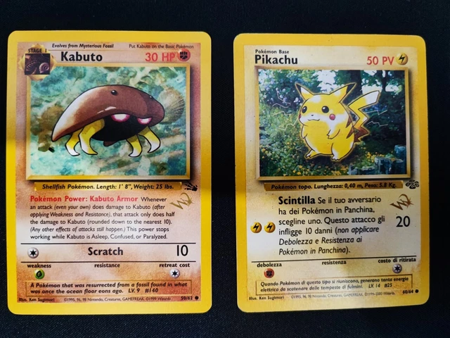 POKEMON CARTE PIKACHU W Kabuto W Promo Jungle Fossil EUR 20,00 ...