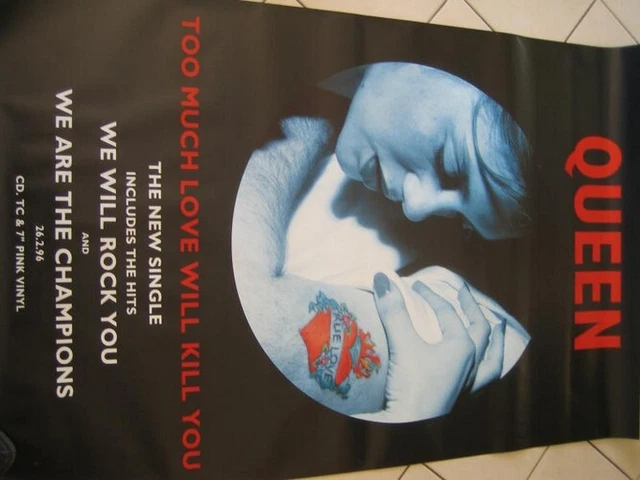 AFFICHE - QUEEN - Too much love - Original Promo Poster - 100x150cm ...