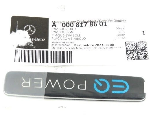 GENUINE NEW MERCEDES EQ POWER WING BADGE Side Emblem For GLC 35e 2018 ...