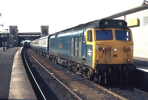 ORIGINAL COLOUR SLIDE of 50050 BR class 50 diesel loco £2.70 - PicClick UK