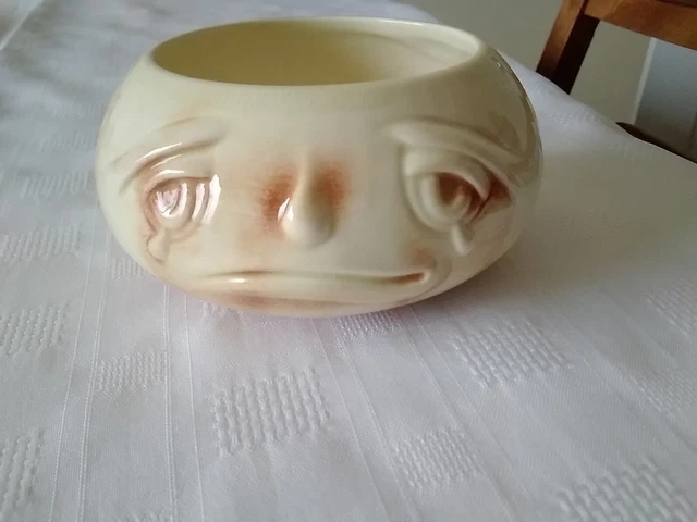 SYLVAC ONION CRYING Face Ceramic Pot No. 516 Beige Brown Vintage - No ...