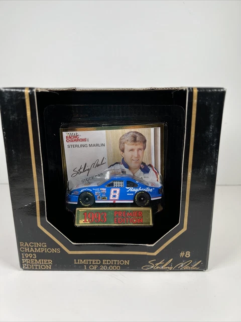 RACING CHAMPIONS NASCAR Premier Edition 1993 Sterling Marlin #8 NIB $16 ...