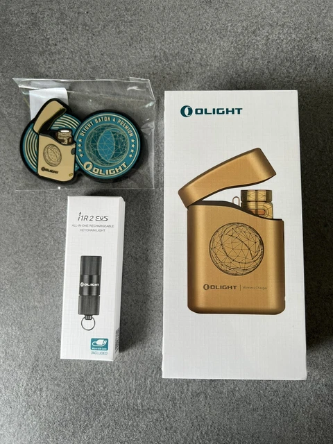 OLIGHT BATON 4 Premium Edition (Brass Wireframe) LTD Ed + Patch + I1R2 EOS BNIB £105.00 ...