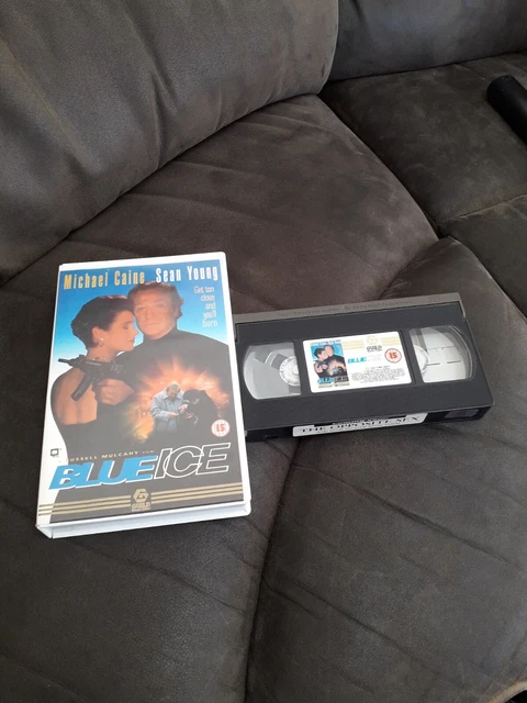 BLUE ICE VHS Big Box Ex Rental Action 1992 Michael Caine Sean Young ...