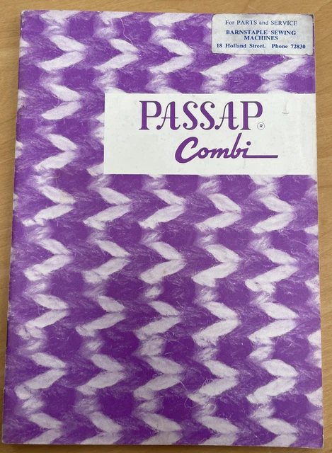 PASSAP COMBI 100 Elegant Stitch Patterns MACHINE KNITTING Book £3.99 - PicClick UK