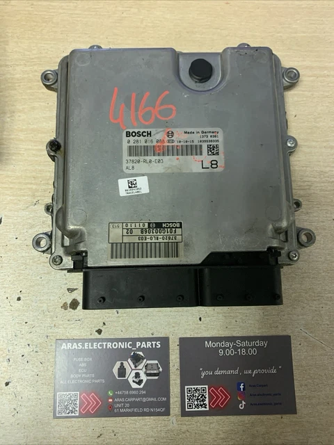 HONDA ACCORD Engine Control Unit ECU 37820-RL0-E03 /0281016088 £44.99 - PicClick UK