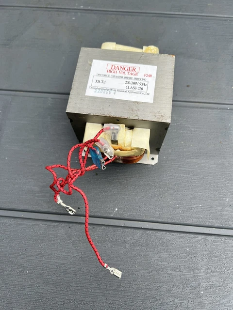 MICROWAVE HIGH VOLTAGE Transformer Xb-701 - 50hz - Class 220 - Uk Stock ...