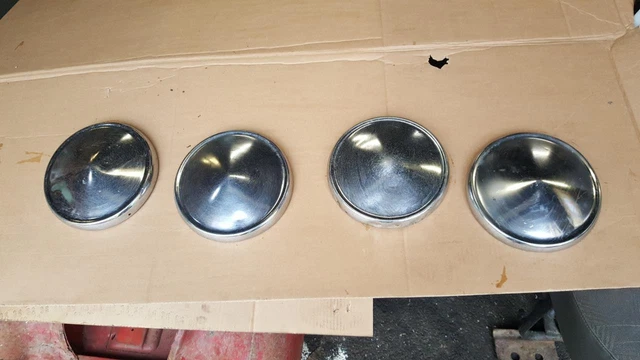 FORD ANGLIA 105E Cortina Mk1 Mk2 13" Lotus Wheel Hub Caps Consul Mk2 £ ...