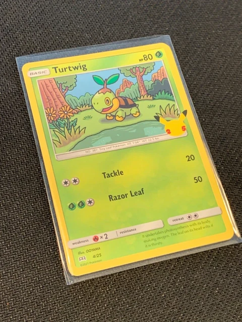 TURTWIG PROMO ENGLISH Pokemon 25th Anniversary Mcdonalds nicht non Holo ...