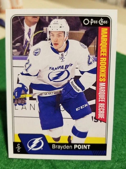 2016-17 O-PEE-CHEE MARQUEE Rookies #682 Brayden Point Tampa Bay ...
