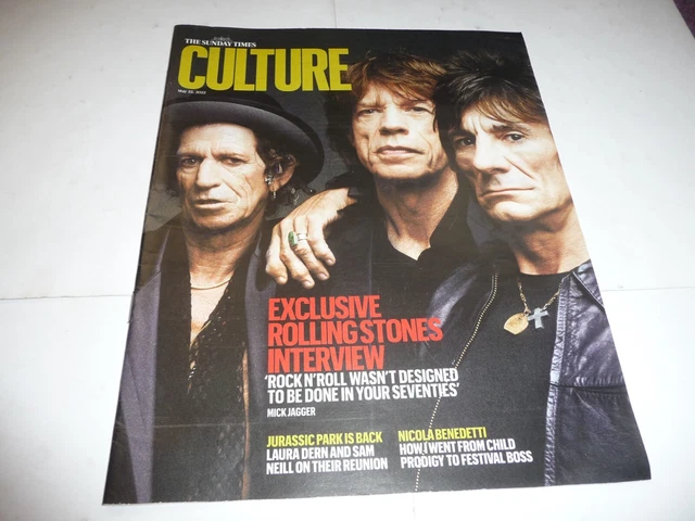 SUNDAY TIMES - Culture Magazine (22/5/22) - Rolling Stones cover £12.50 ...