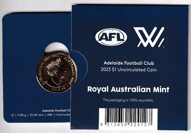 AUSTRALIAN: 2023 $1 Afl Team Adelaide Crows Unc Coin EUR 7,35 - PicClick FR