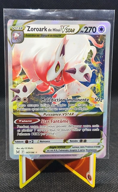 CARTE POKÉMON ZOROARK de Hisui Vstar EB11 Origine perdue 147/196 Ultra rare FR EUR 10,00 ...