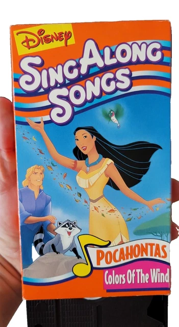 DISNEY SING ALONG Songs Colors of the Wind Pocahontas Cinderella VHS ...