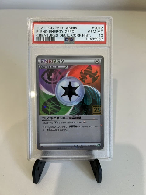 2021 POKEMON JAPANESE Blend Energy 25th Anniversary Creatures Deck PSA ...