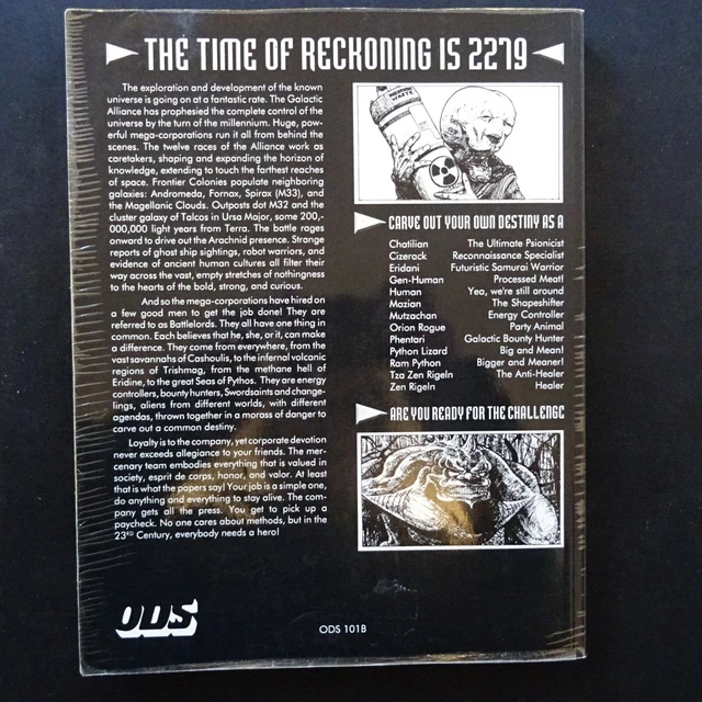 BATTLELORDS OF THE 23rd CENTURY - Core Book RPG - ODS L. Sims R1 EUR 23 ...