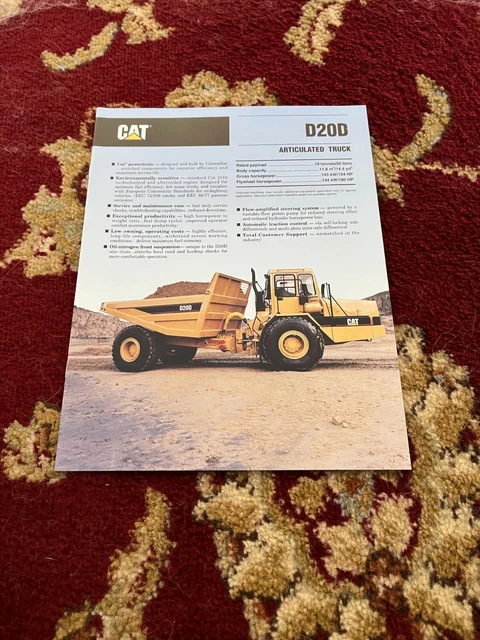 CATERPILLAR CAT D550 Articulated Dump Truck Brochure FCCA EUR 24,78 ...