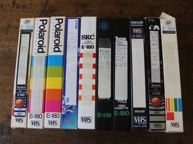 USED VHS VIDEO Tapes with recordings, job lot of 10 £8.52 - PicClick UK