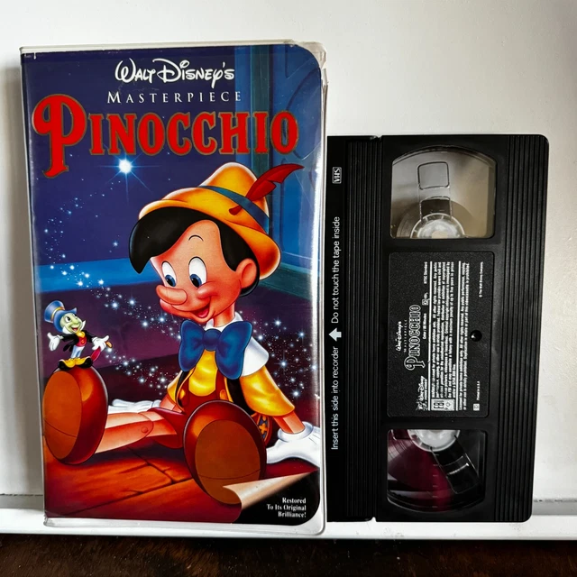 PINOCCHIO 1940 VHS Tape Walt Disney Dickie Jones, Christian Rub ...