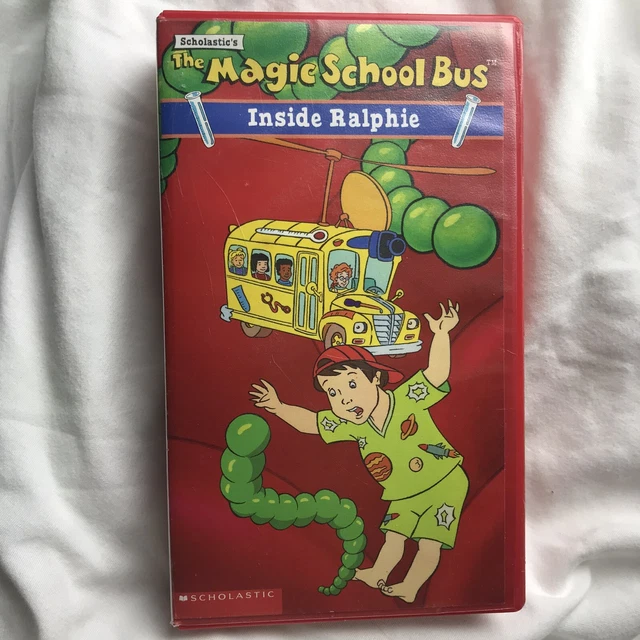 MAGIC SCHOOL BUS Inside Ralphie VHS Video Tape VCR Cassette Kids Show ...
