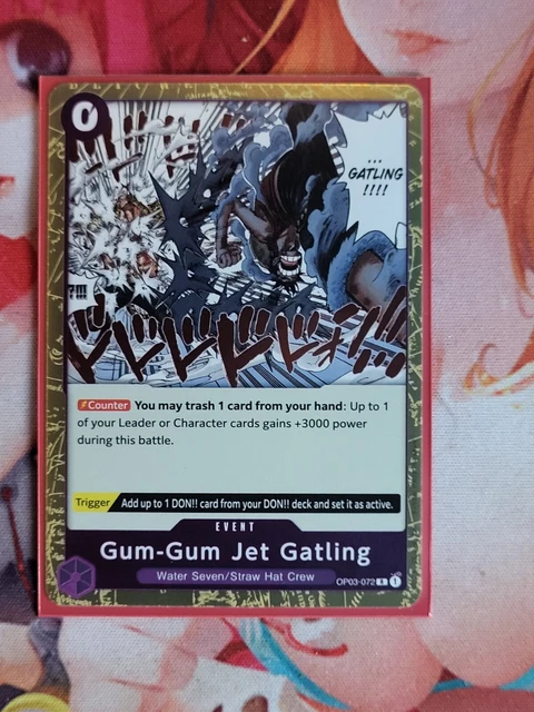 GUM-GUM JET GATLING | OP03-072 R | Pilares de Fuerza | One Piece TCG Inglés EUR 1,22 - PicClick ES