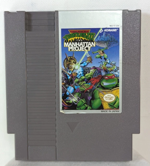 TEENAGE MUTANT NINJA Turtles III TMNT 3 The Manhattan Project Nintendo ...