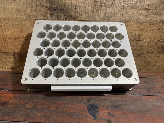 ALUMINUM COOLING BLOCK Tube Rack 51 Wells Cryogenic Vials and Tubes $70 ...