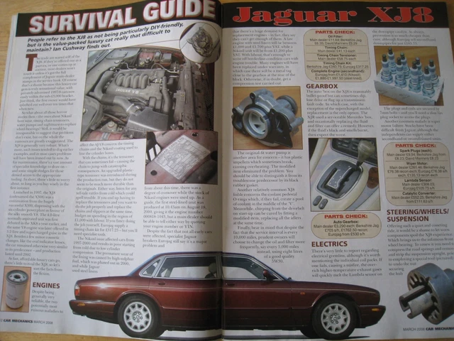 CAR MECHANICS MAR 2008 Saab Soft Top Jag Xj Mondeo Tdci Diesel Kia ...