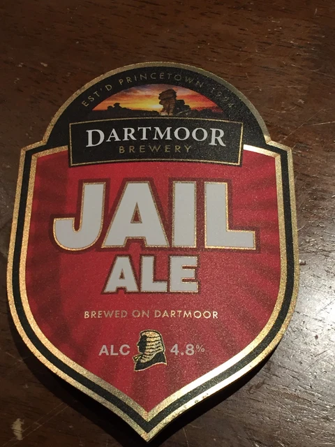 DARTMOOR BREWERY JAIL ALE Pump Clip home Bar Pub Beer £1.85 - PicClick UK